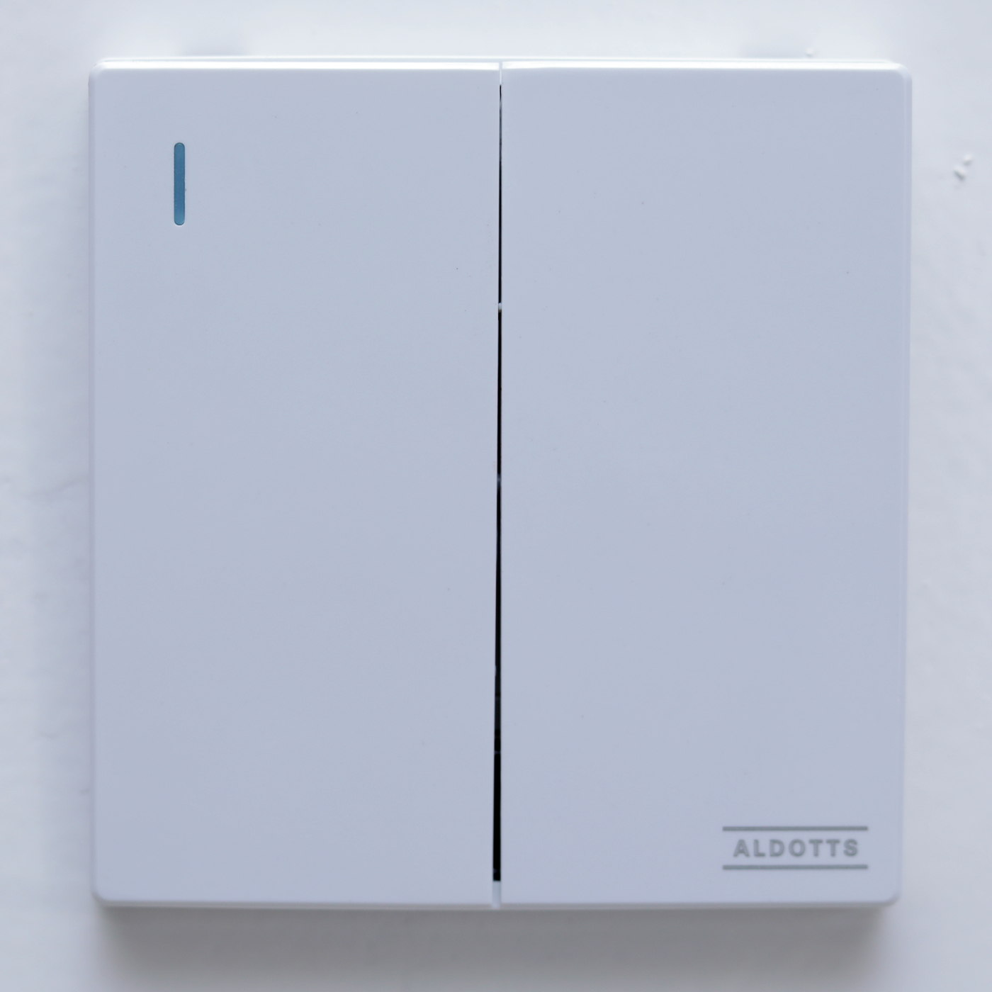 2 Gang 2 Way Push Button Wall Switch – White