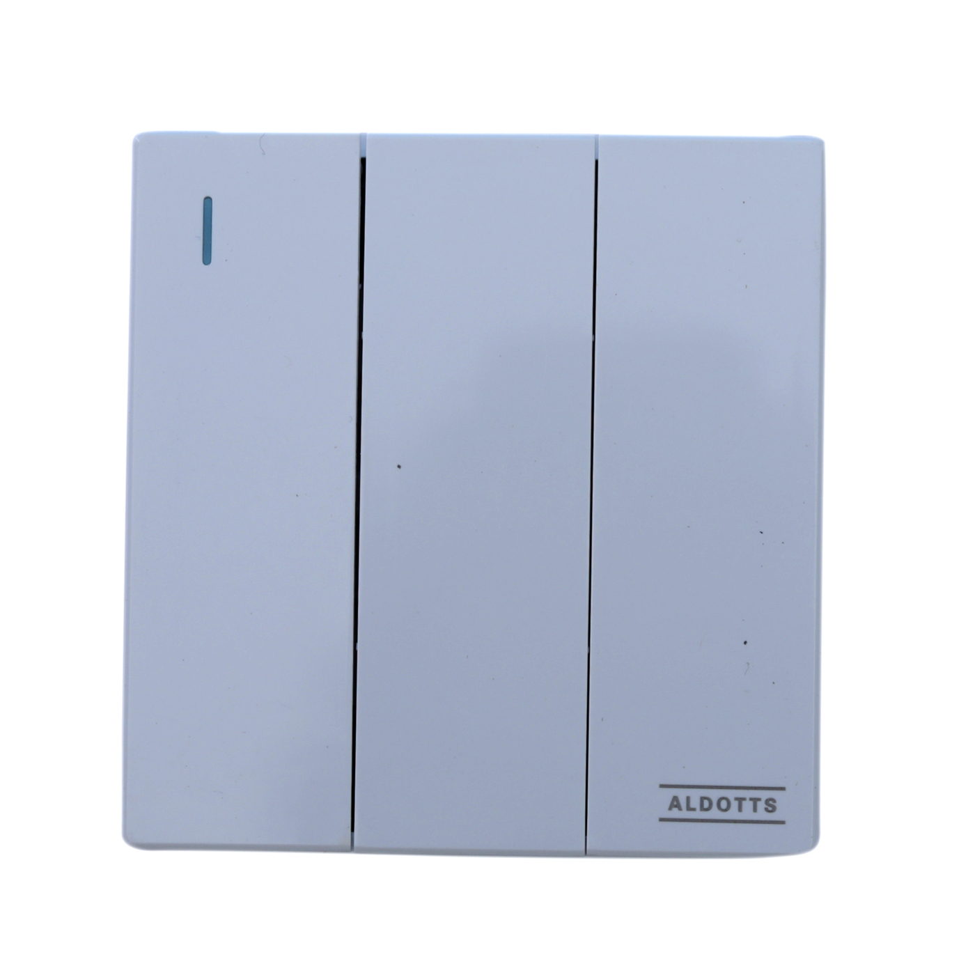 3 Gang 2 Way Push Button Wall Switch – White